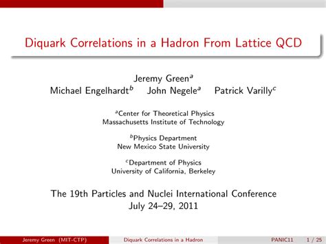 Pdf Diquark Correlations In A Hadron From Lattice Qcd