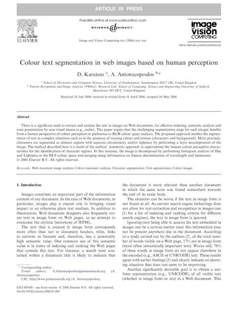 PDF Colour Text Segmentation In Web Images Based On Human Colour Text Segmentation In