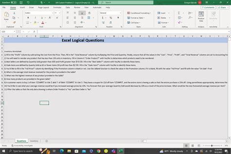 5 Inventory Worksheet 7 2 You Will Need To Reorder