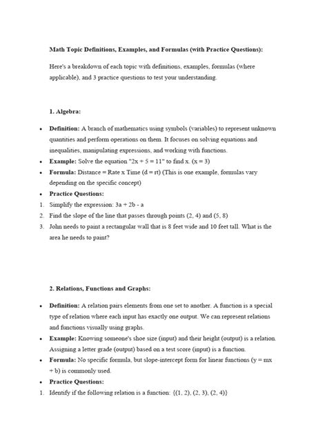 Maths Topic Pdf Matrix Mathematics Trigonometric Functions