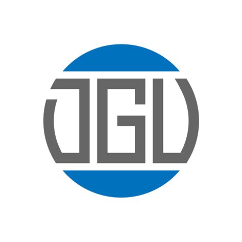 Dgu Letter Logo Design On White Background Dgu Creative Initials