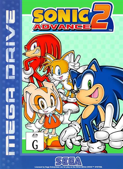 Sonic Advance 2 2002 Sega Mega Drive Box Art By Lachstaryt On Deviantart