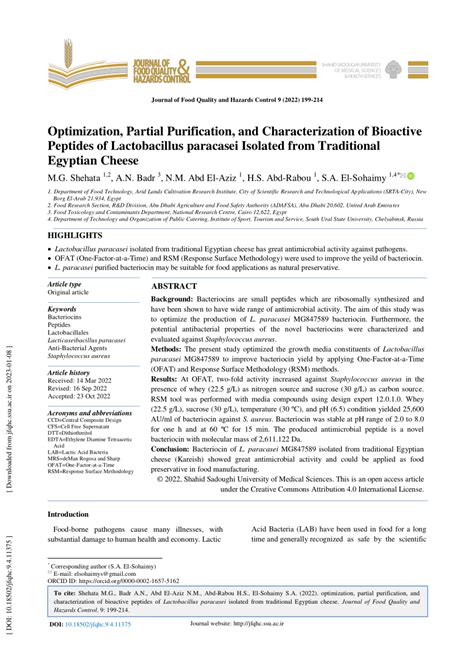 Pdf Optimization Partial Purification And Characterization Of