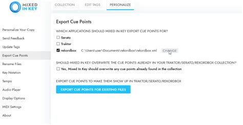 Rekordbox Cue Points Mixed In Key
