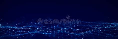 3d Digital Wave Technology Wave Flow Digital Structure Cyber Technology Background 3d