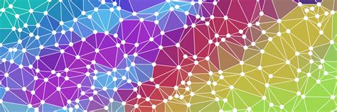Abstract Geometric Background With Triangle Shape Pattern And Molecular Vector Art At