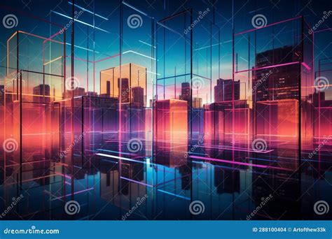 A Series Of Interconnected Nodes With Data Symbols Showing The Networked Nature Of Information