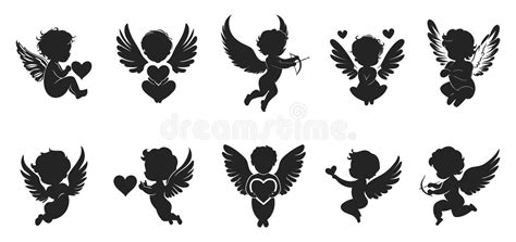 Cupid Silhouette Stock Illustrations 11480 Cupid Silhouette Stock