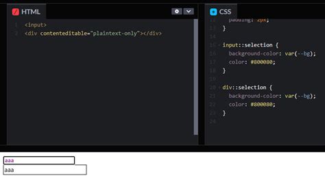 Please Fix Or Support The Css Variables In Selection · Issue 3370