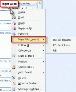 Tip View Attachments Is Missing From The Context Menu Outlook Tips