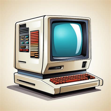 Premium Photo Desktop Computer Without Brand Icon Depicted On A Whit