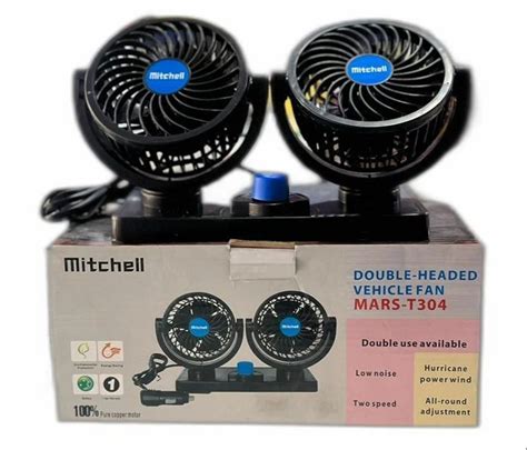 Pvc 12v Mitchell Mars T304 Double Car Fan At ₹ 285piece In New Delhi Id 2850556321130