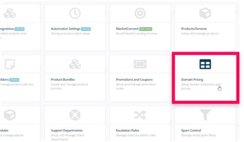 steps to configure your whmcs integration
