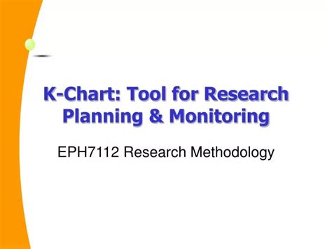 Ppt K Chart Tool For Research Planning And Monitoring Powerpoint Presentation Id813601