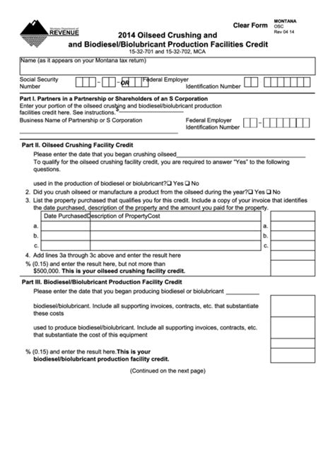 Osc Form 14 Printable Printable Forms Free Online
