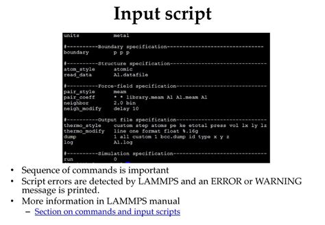 introduction to lammps ppt download