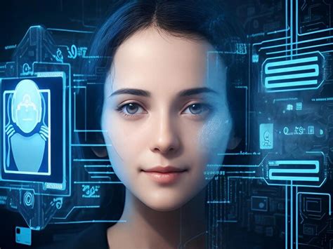 Premium Photo Computer Recognition Technology Facial Recognition
