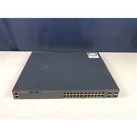 Cisco Catalyst WS C X PS L Port Gigabit Ethernet PoE Switch U Rackmount Used