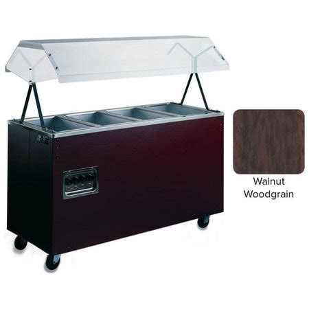 Vollrath 38935 46 Hot Food Buffet Table W Sneeze Guard 3 Pan Capacity