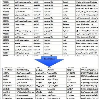 Example Encryption Of Columns Sequences Download Scientific Diagram