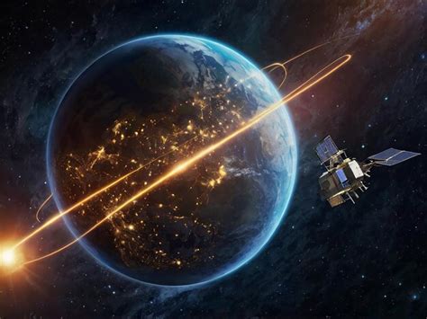 internet connection in outer space concept of internet connection via