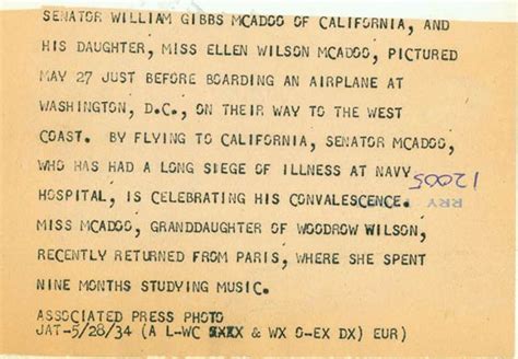 The Ellen Wilson Mcadoo Page Of The Davis Monthan Airfield Register Website