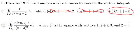 Solved In Exercises Use Cauchy S Residue Theorem To Chegg