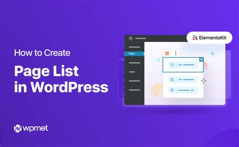 How To Create Page List In Wordpress Beginner Friendly Tutorial Wpmet