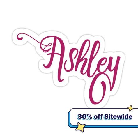 Personalized Ashley Name Sticker
