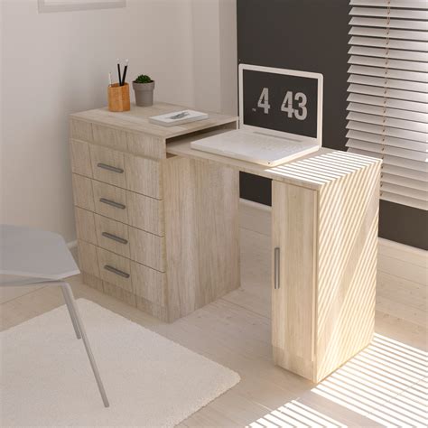 Escritorio Mesa Extensible Con Cajonera 5006 Muebles Corsa
