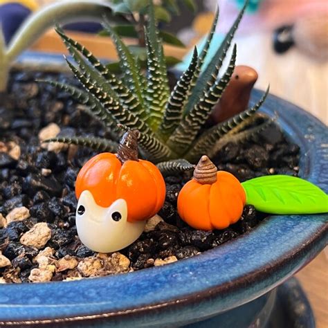 Mossy Rock Blob Tiny Cute Blob Micro Miniature Handmade Clay