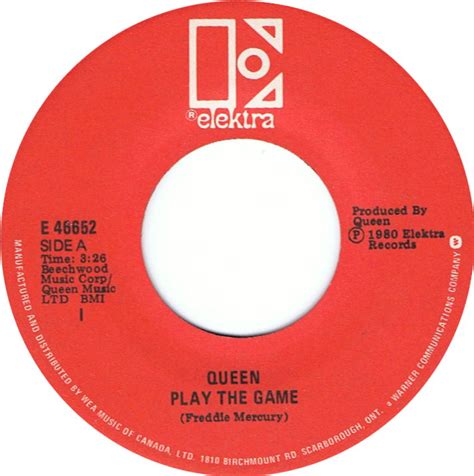 Play The Game By Queen 1980 Hit Song Vancouver Pop Music Signature