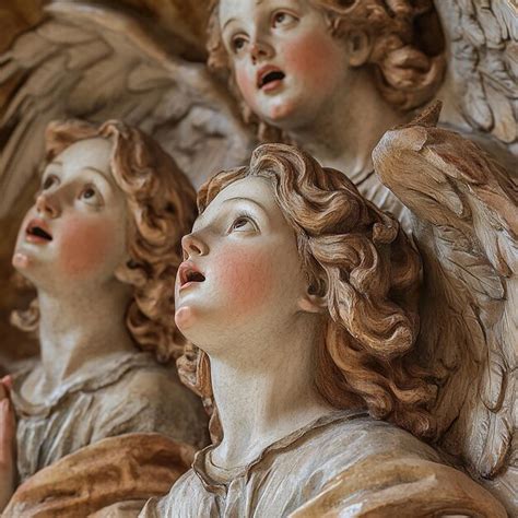 Assumption Of Mary With Closeup Focus On Her Face Premium Ai