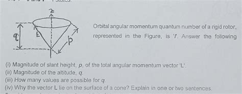 solved orbital angular momentum quantum number of a rigid