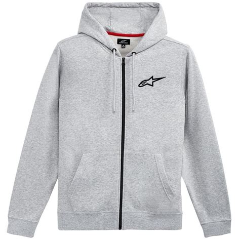 Alpinestars Ageless Chest Hoodie Grey Black Sweatshirt · Motocard