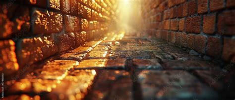 Perspective Trick Of A Random Thing Blending Into A Brick Wall Through