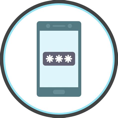 Password Flat Circle Icon 38838121 Vector Art At Vecteezy