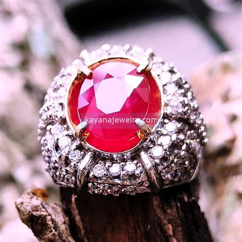 Natural Ruby Ring Rb379 Batu Permata Batu Mulia