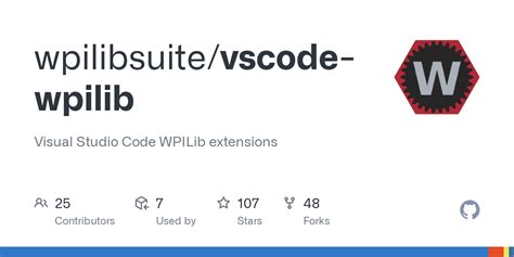 GitHub Wpilibsuite Vscode Wpilib Visual Studio Code WPILib Extensions