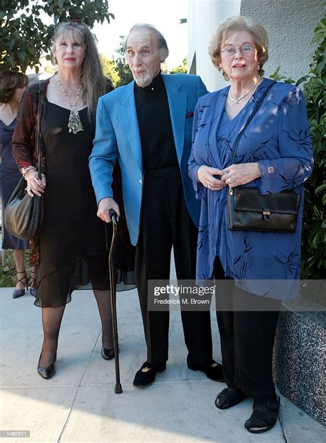 Comedian Sid Caesar His Wife Florence And Daughter Michele Attend