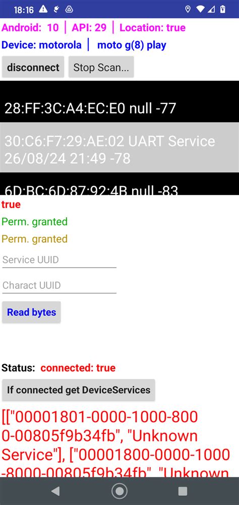 crash with bluetoothle and micro bit on android 14 bugs and other