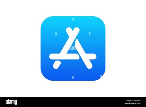 App Store IOS Logo White Background Stock Photo Alamy