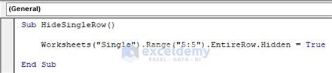 How To Hide Rows Based On Criteria With VBA In Excel 15 Suitable Methods