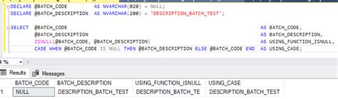 unexpected function behavior isnull microsoft qanda