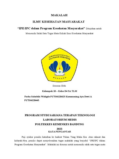 Ipe Dan Ipc Dalam Program Kesehatan Masyarakat Pdf