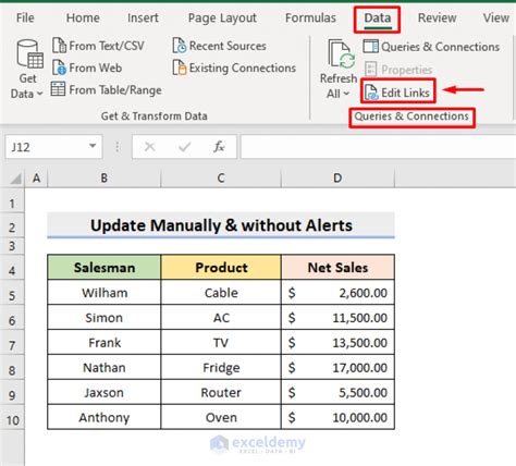 Fixed ‘this Workbook Contains Links To Other Data Sources Error In Excel