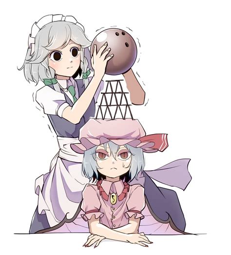 Remilia Scarlet And Izayoi Sakuya Touhou Drawn By Peroponesosu