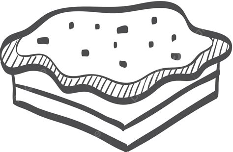 Sketch Icon Cake Confectionery Yummy Sketch Vector Confectionery
