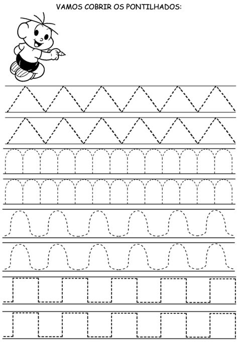Brincar E Aprender Pontilhados Turma Da Mônica
