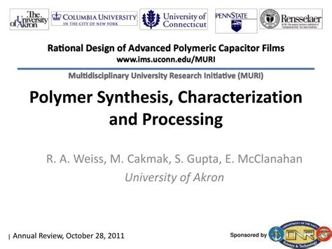 Ppt Polymer Synthesis Characterization And Processing Powerpoint